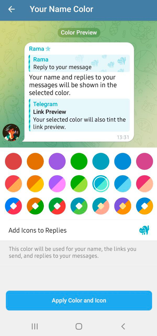 How to Customize your Telegram Name Color