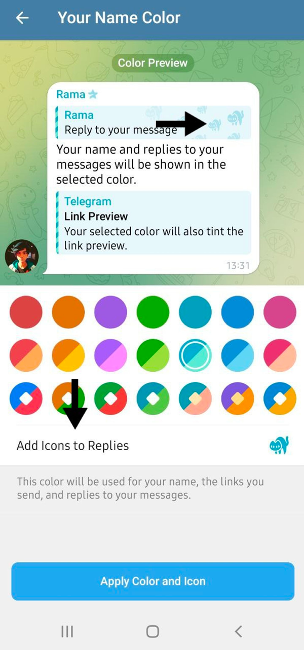 How to Customize your Telegram Name Color